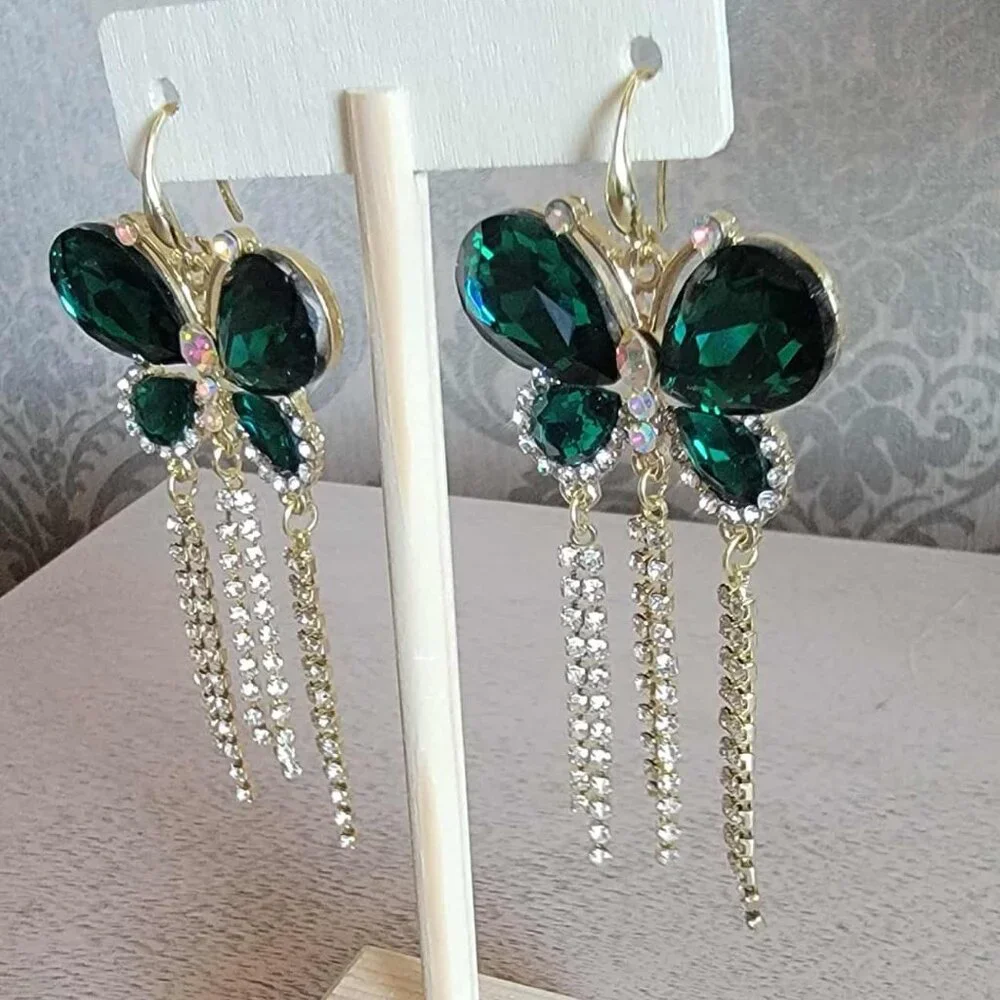 Jewelry | Butterfly Austrian Crystal Earrings | Poshmark